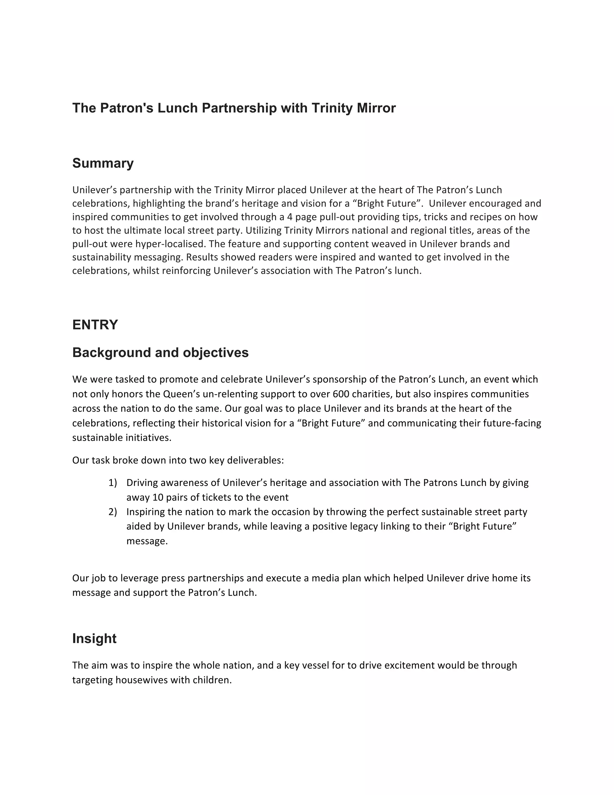 Unilever case study | PDF