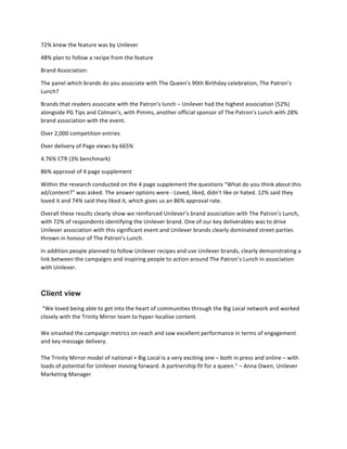 Unilever case study | PDF | Marketing and Advertising | Business