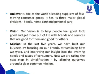 Unilever Supply Chain Management | PPT