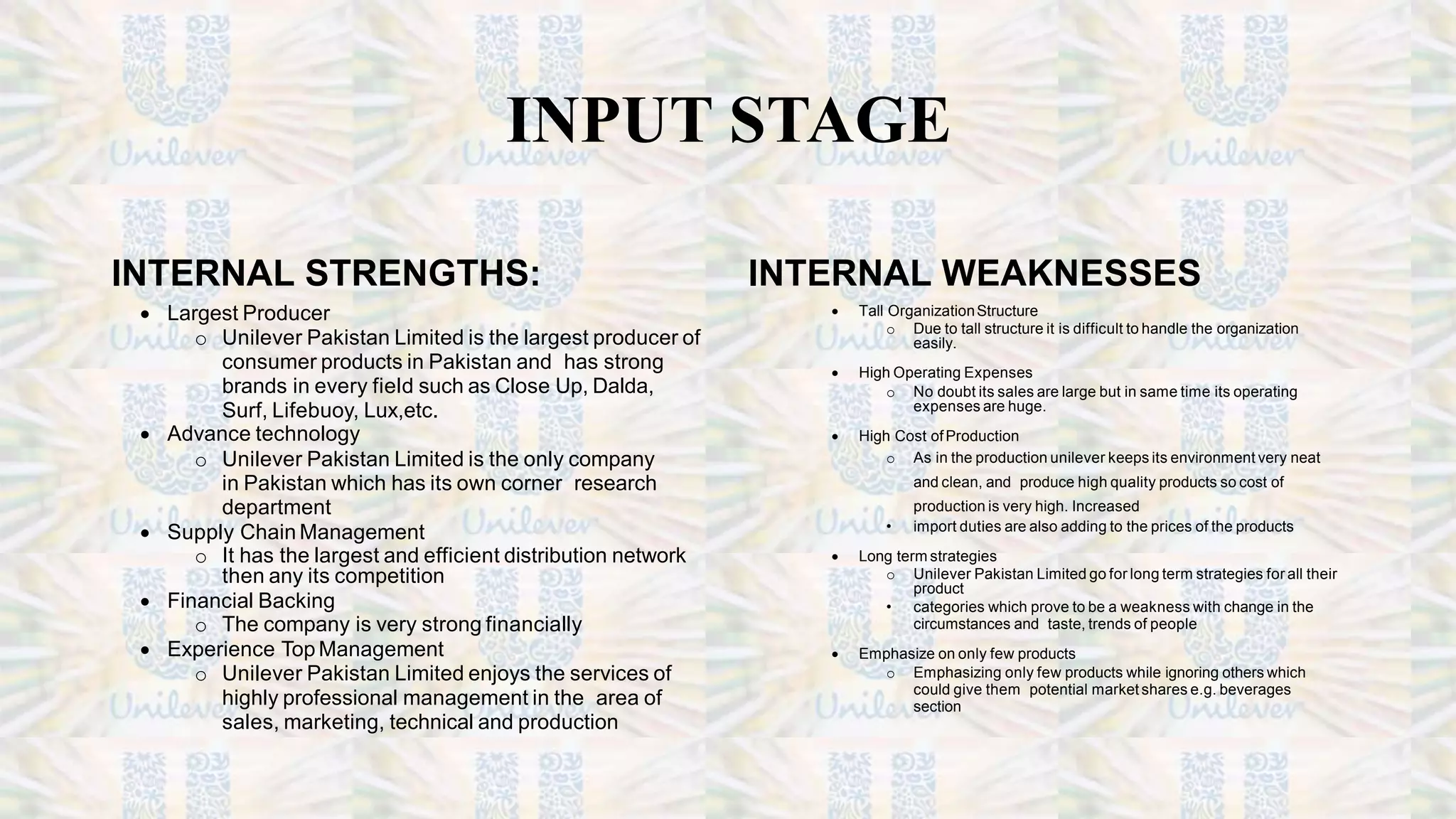Unilever matrix analysis | PPTX