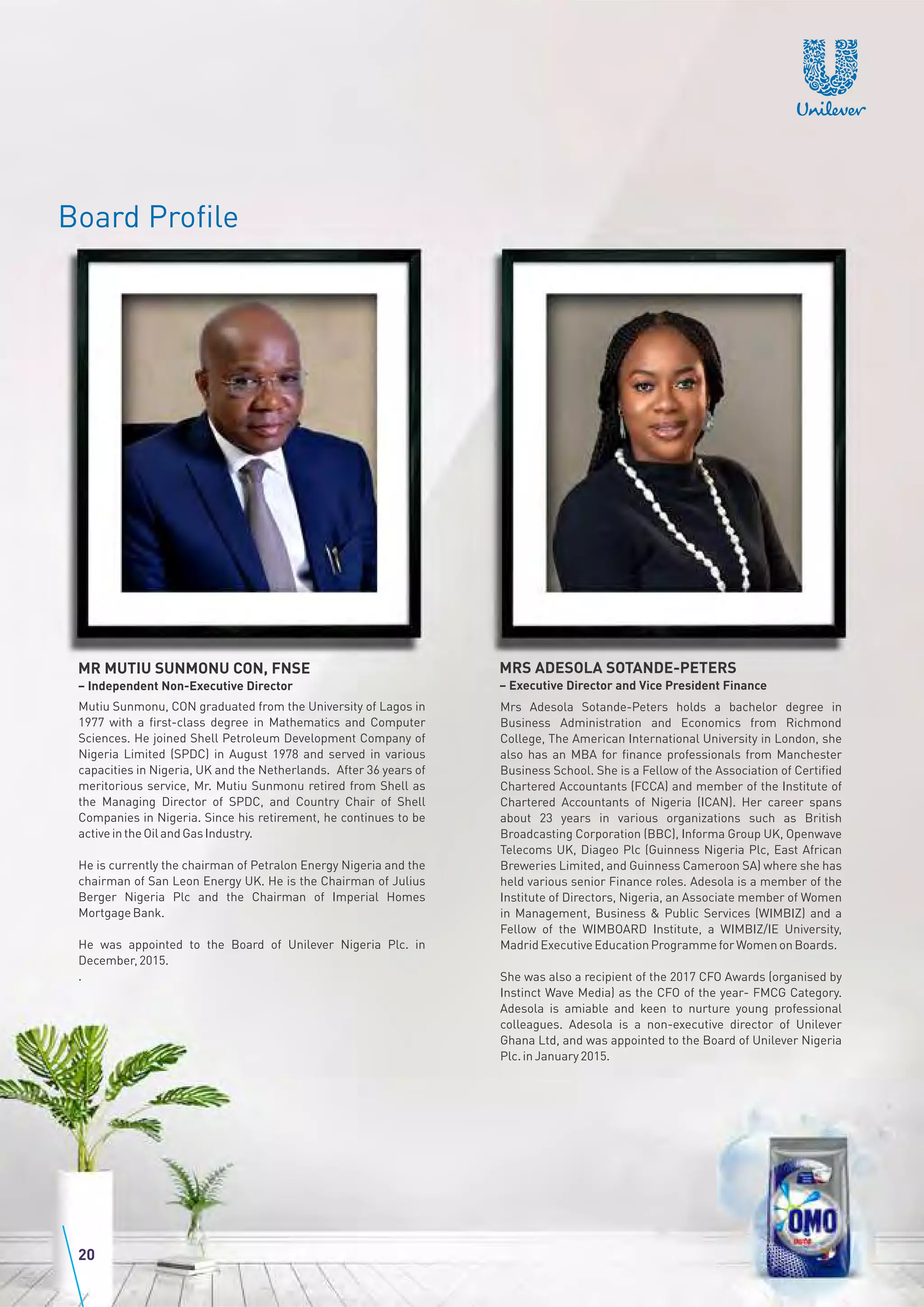 Unilever Nigeria annual report 2018 | PDF