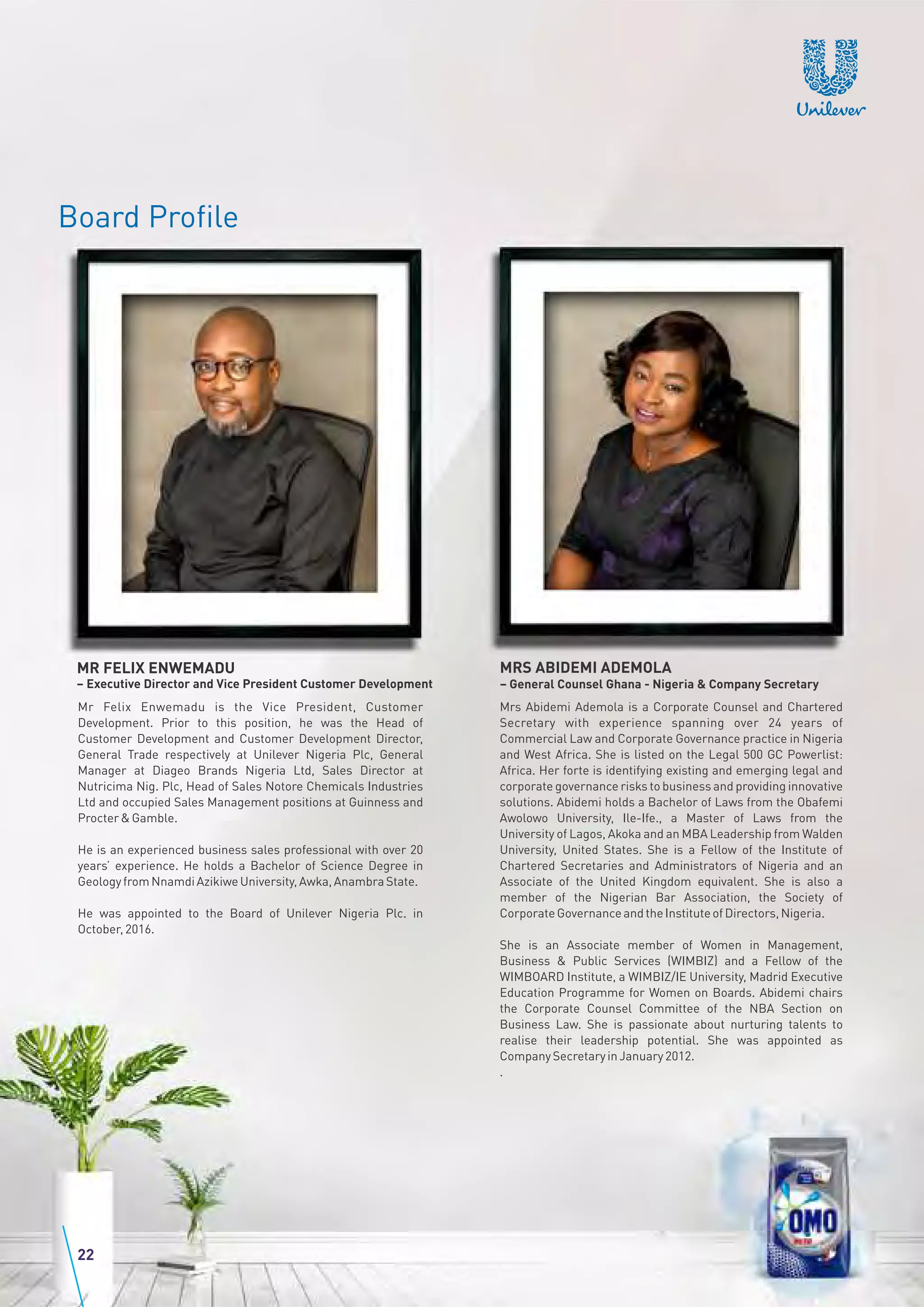 Unilever Nigeria annual report 2018 | PDF