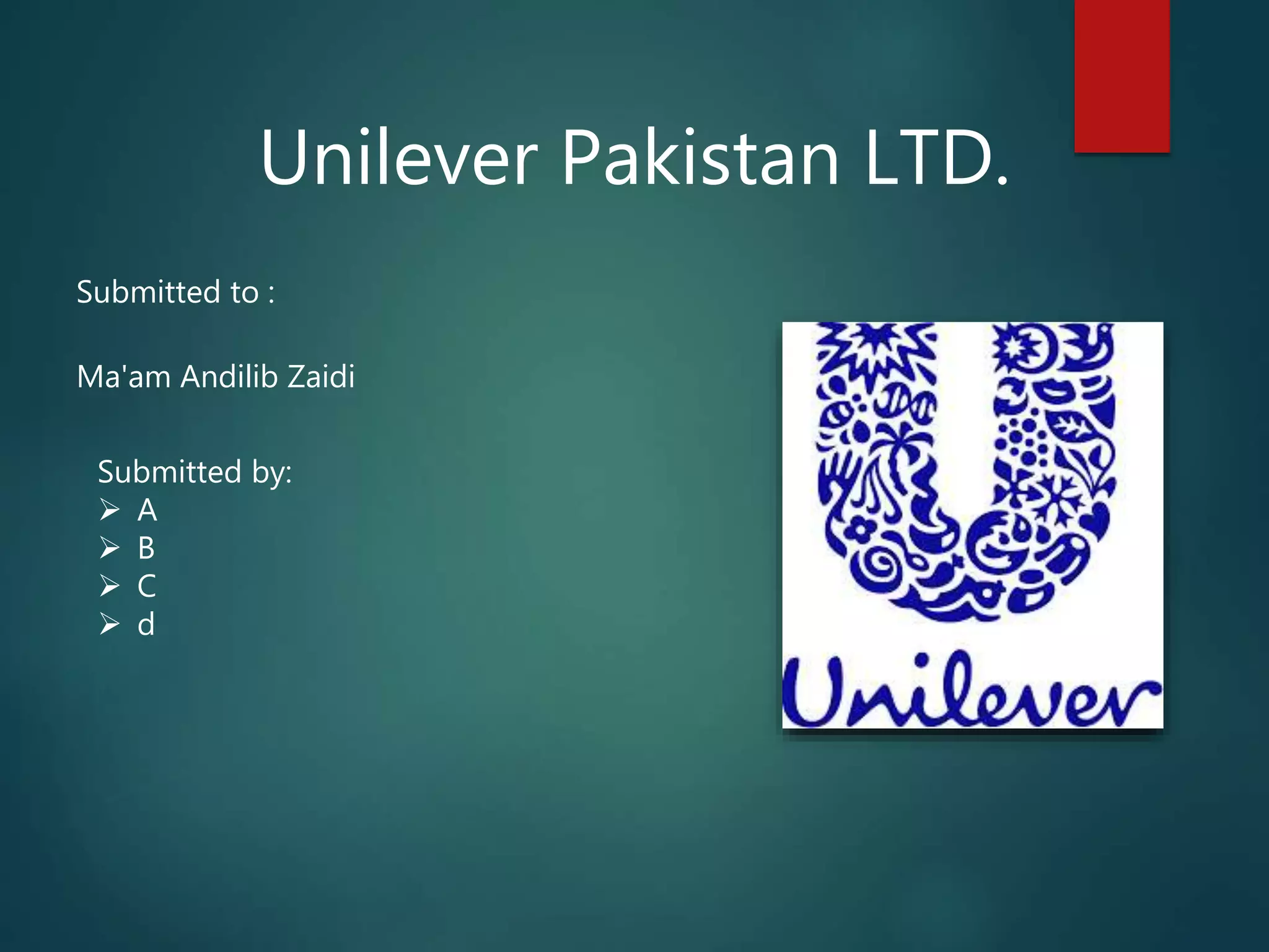 Unilever Pakistan ltd | PPTX