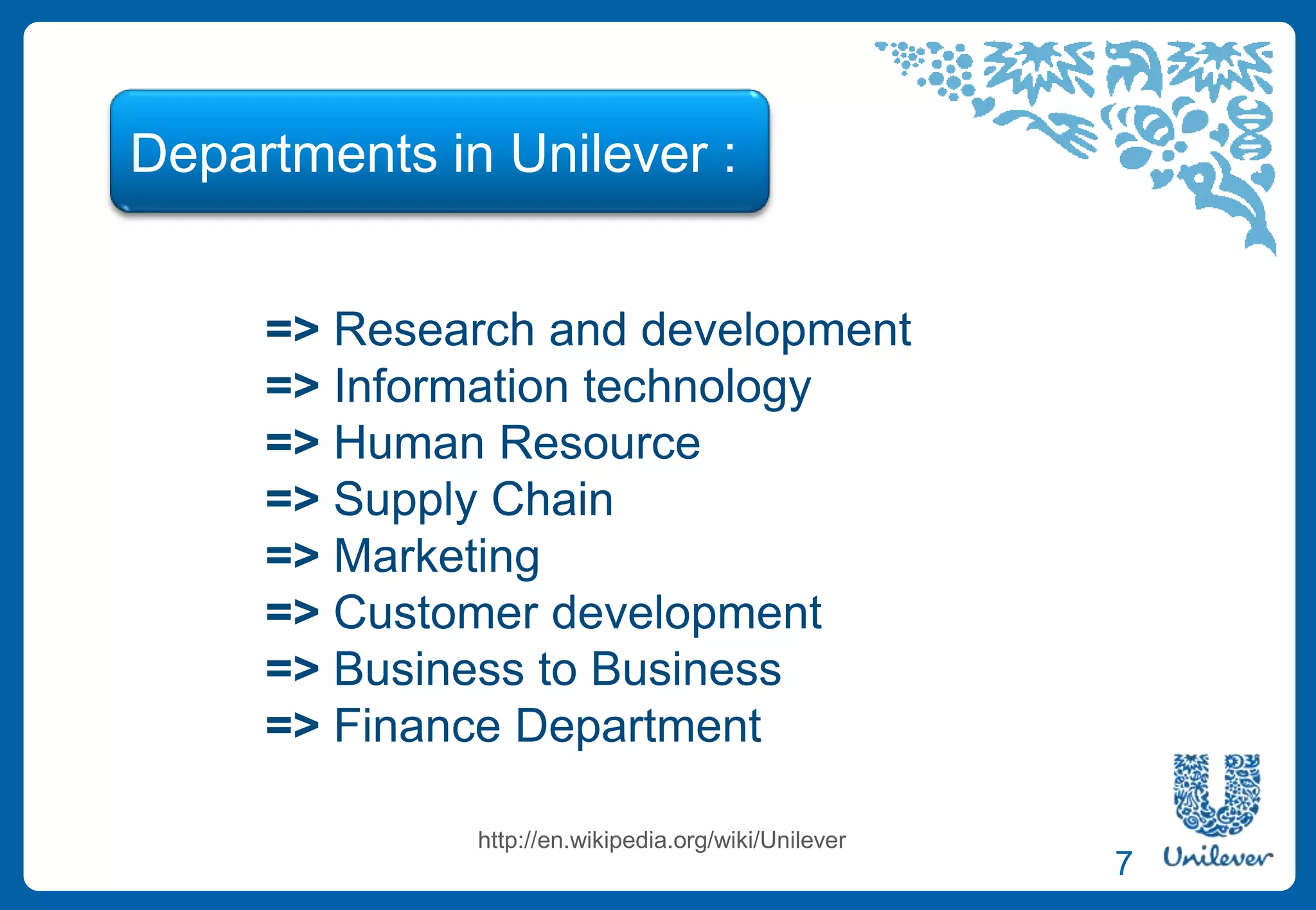 Unilever presentation | PPTX