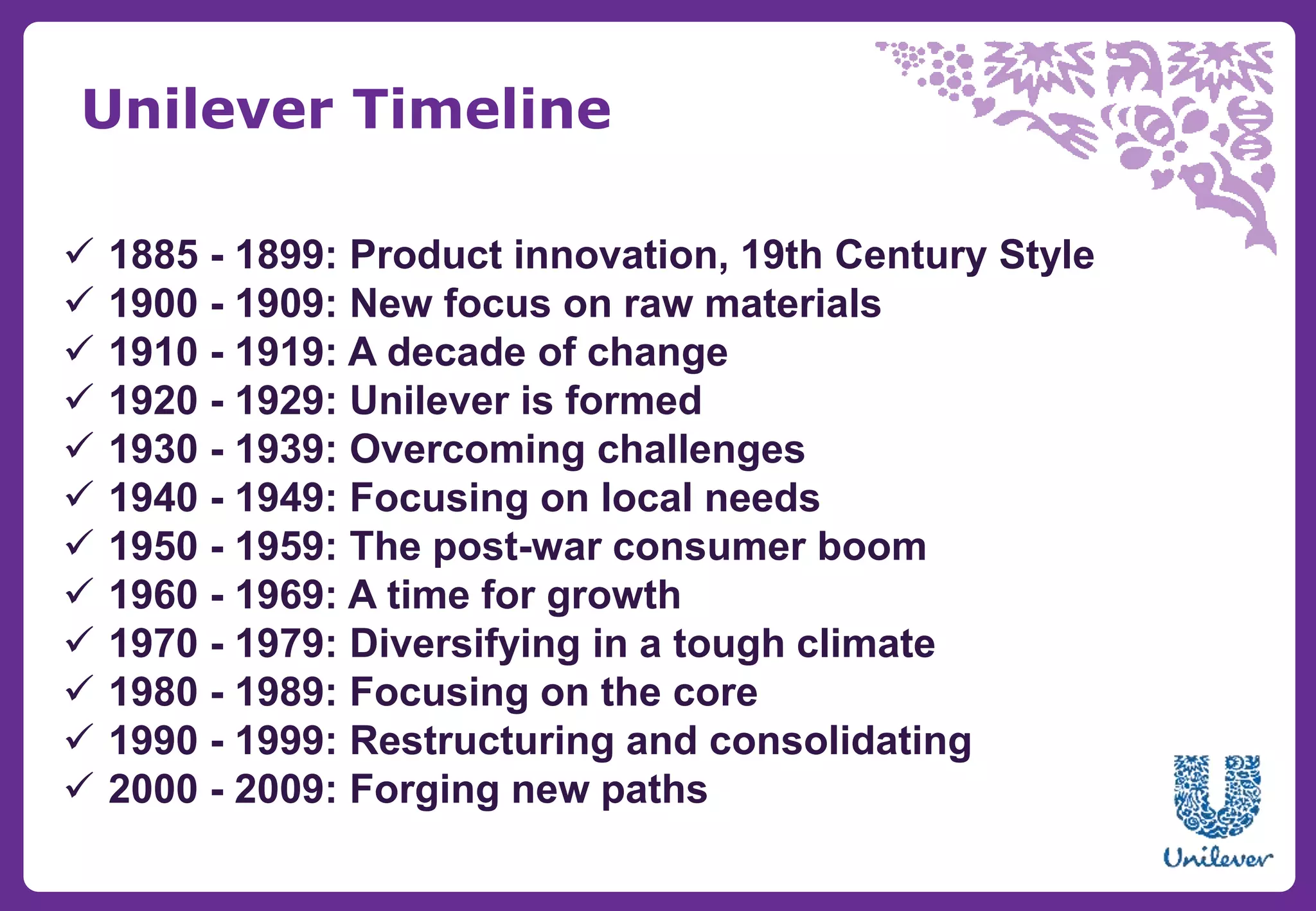 Unilever Presentation | PPTX