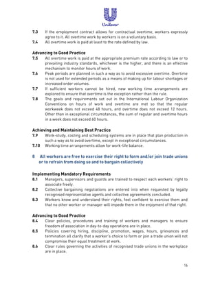 Unilever responsible sourcing policy 2014 | PDF