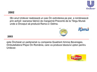 Unilever romania strategii | PPT