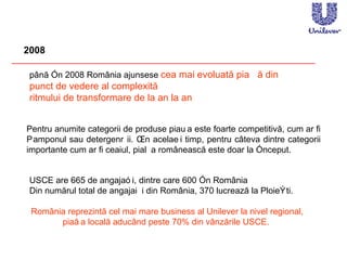Unilever romania strategii | PPT