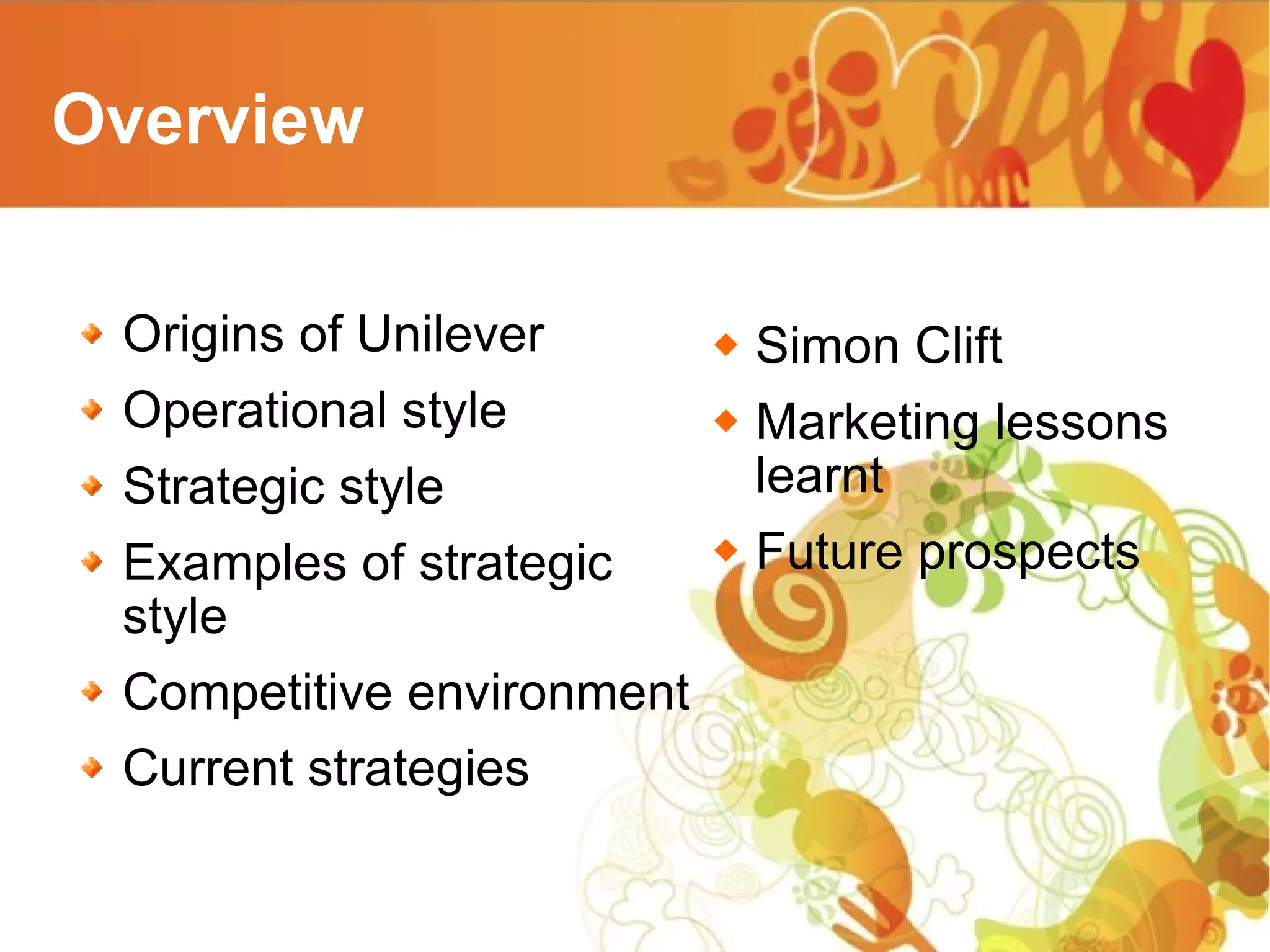 Unilever strategic marketing | PPT