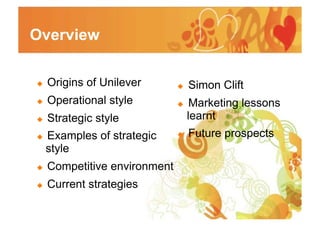 Unilever strategic marketing | PDF
