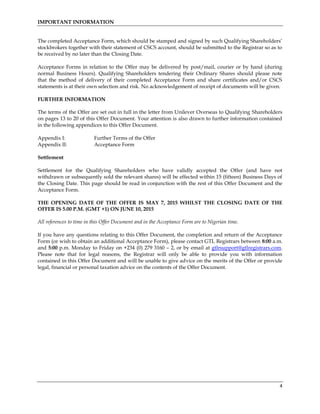 Unilever Tender Offer | PDF | Business Accounting & Finance | Business