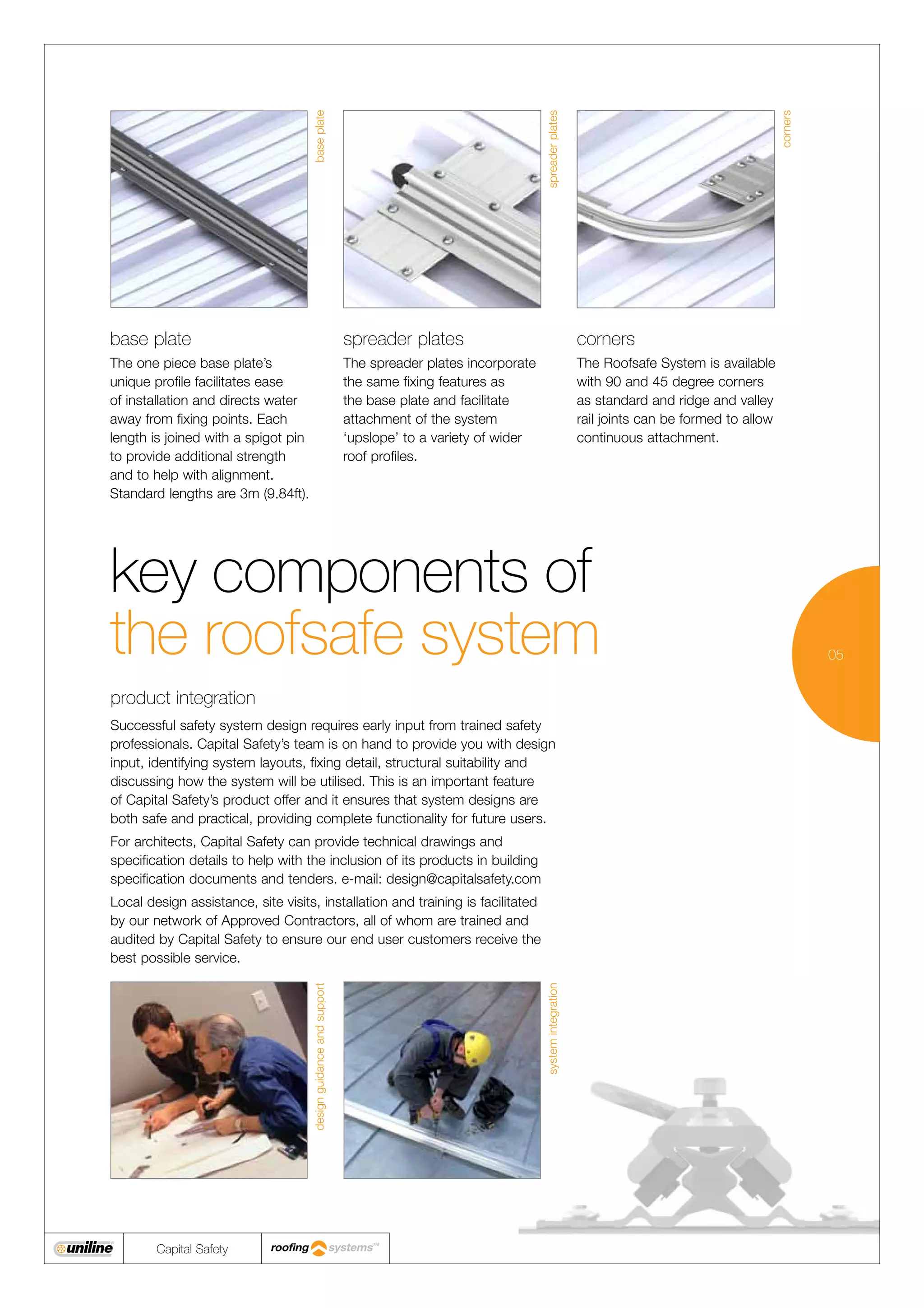 Uniline roofsafe-rail-bcr eng | PDF