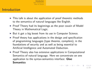 Glue Semantics for Proof Theorists | PDF