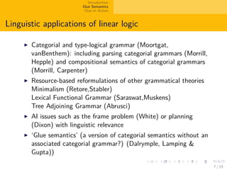 Glue Semantics for Proof Theorists | PDF