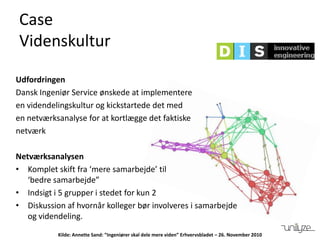 Unilyze cases - samarbejde og videndeling | PPT
