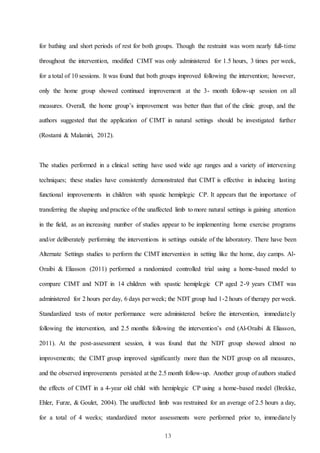 Unimanual and bimanual intensive training | DOCX