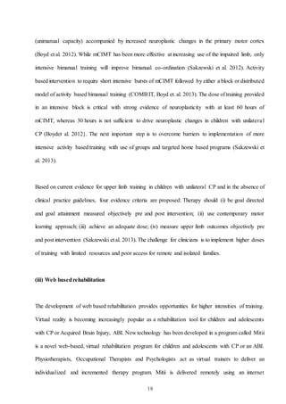 Unimanual and bimanual intensive training | DOCX