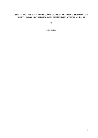 Unimanual and bimanual intensive training | DOCX