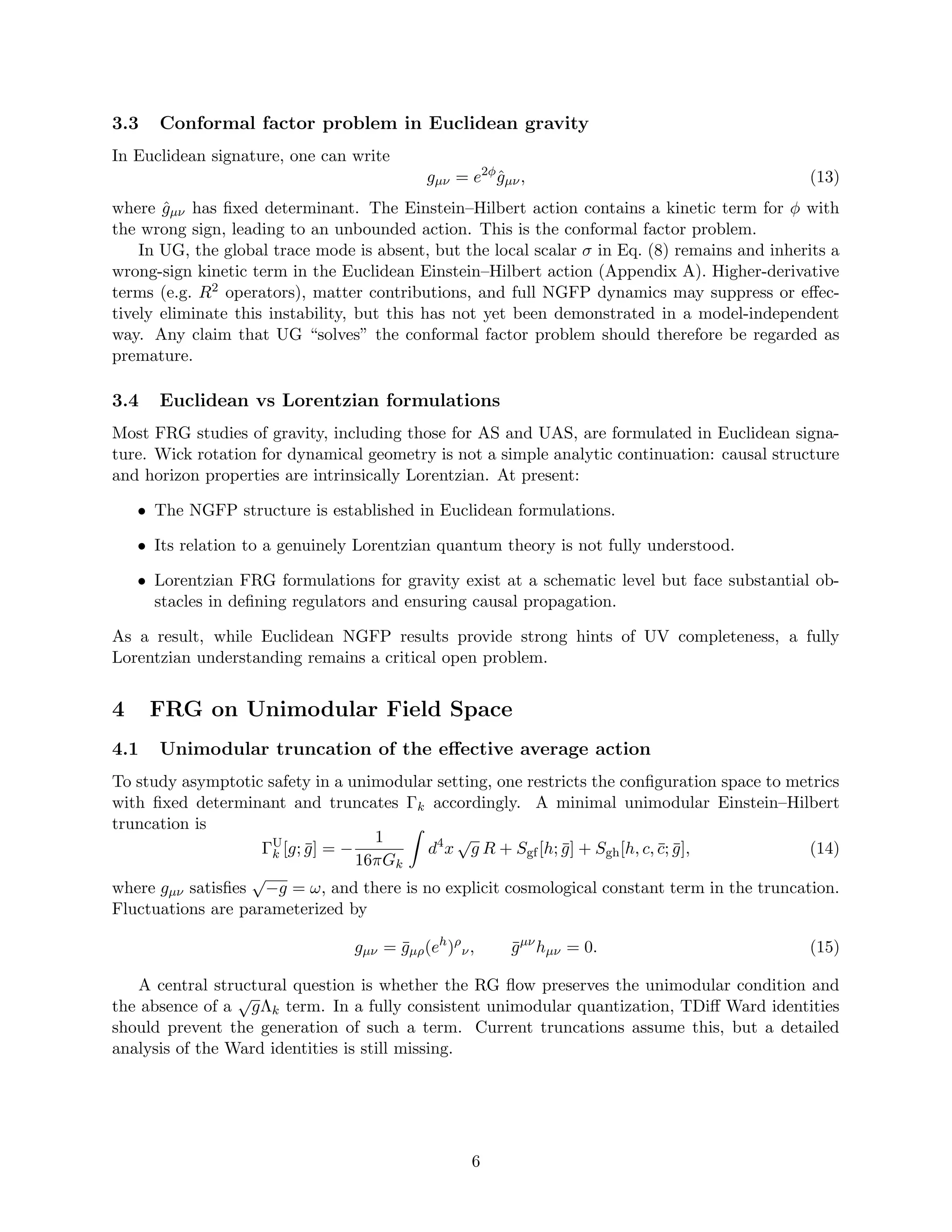Unimodular Gravity and Asymptotic Safety | PDF