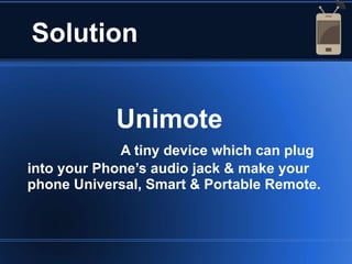 Unimote - The Big Pitch - By Priyank Vaghela | PPT