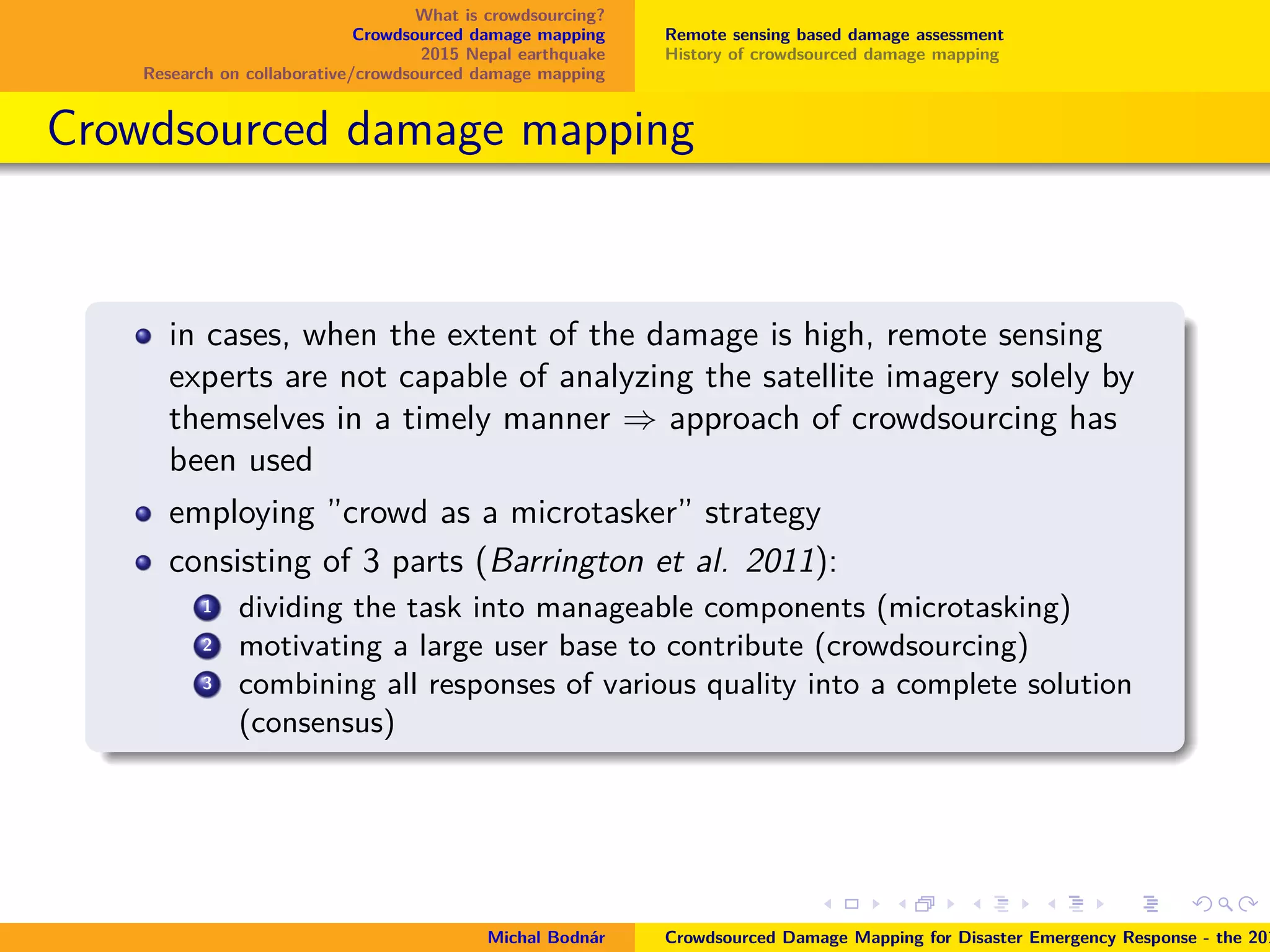 Crowdsource Damage Mapping for Disaster Emergency Response - the 2015 ...