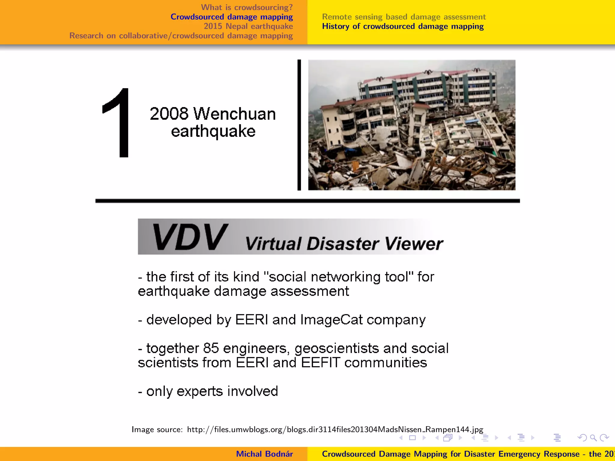 Crowdsource Damage Mapping for Disaster Emergency Response - the 2015 ...