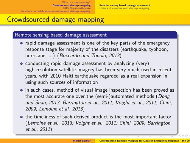 Crowdsource Damage Mapping for Disaster Emergency Response - the 2015 ...