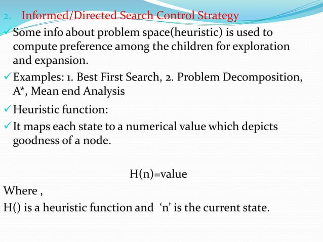 Control Strategies in AI | PPTX
