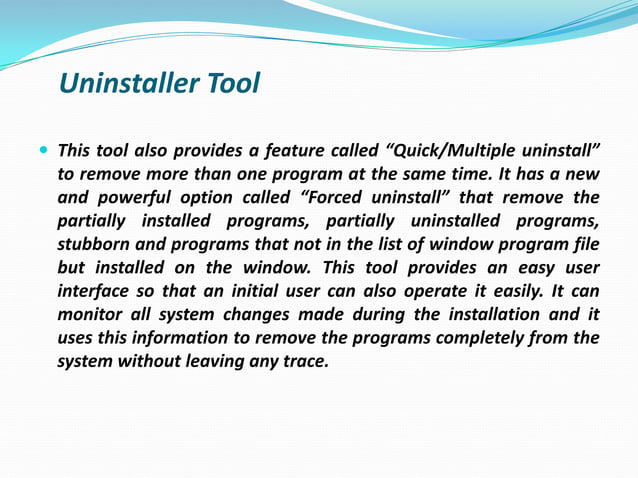 Uninstall program from window7 | PPT | Free Download
