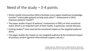 Unintended Emotional effects of Online Health communities.pptx