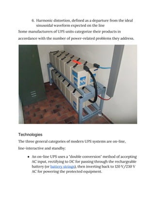 Uninterrupted power supply | PDF