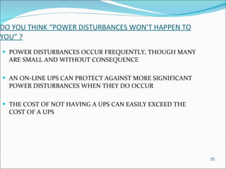 Uninterruptible power supplies ANR | PPT