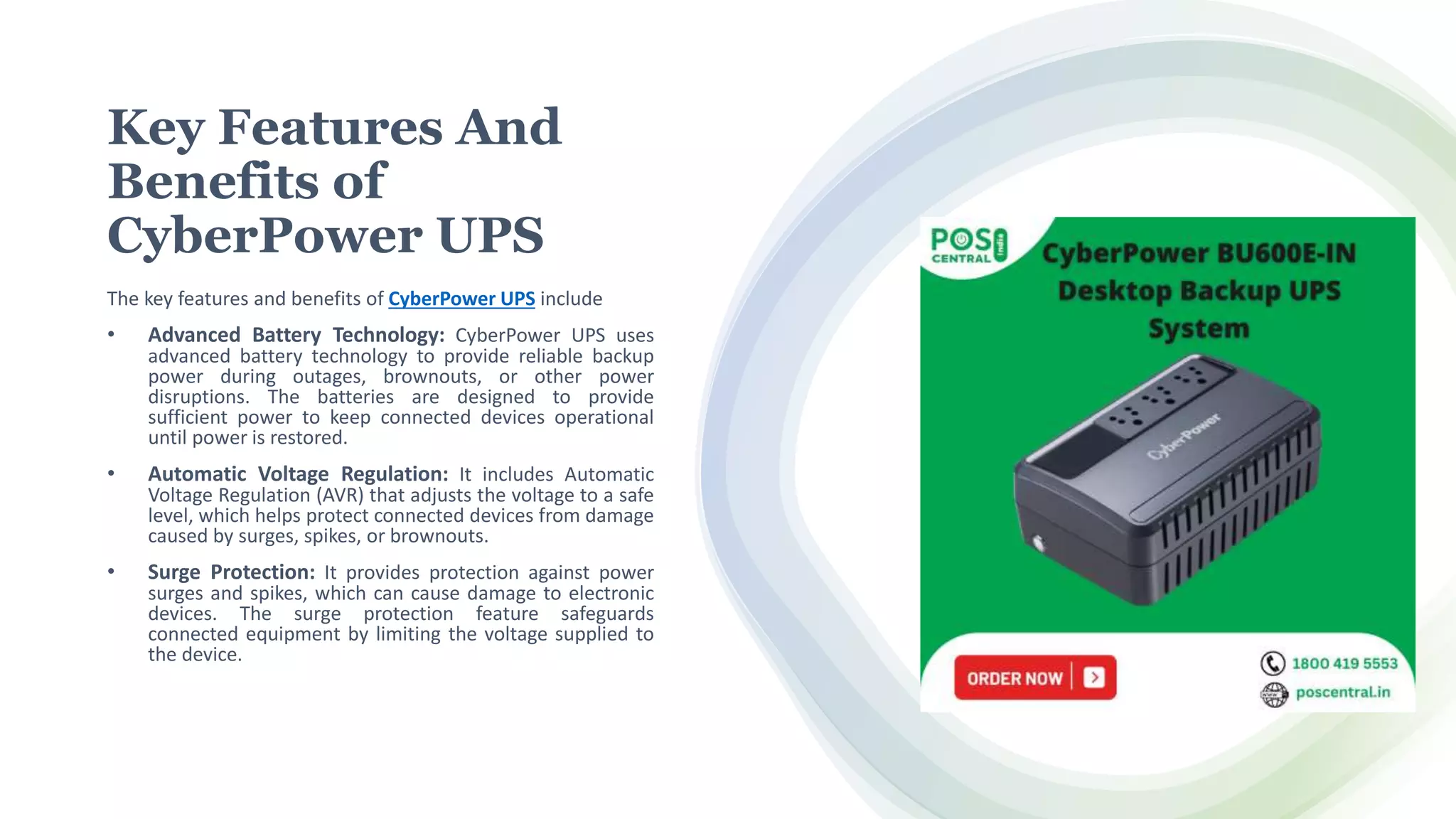 Uninterruptible Power Supply Introducing CyberPower UPS_.pptx