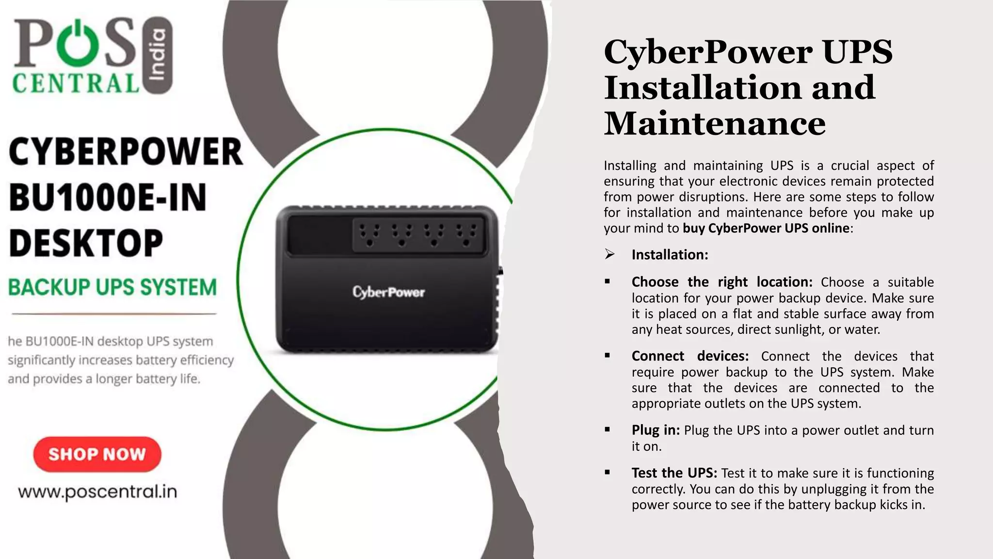 Uninterruptible Power Supply Introducing CyberPower UPS_.pptx