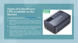 Uninterruptible Power Supply Introducing CyberPower UPS_.pptx