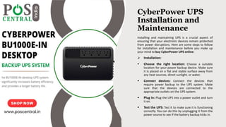 Uninterruptible Power Supply Introducing CyberPower UPS_.pptx