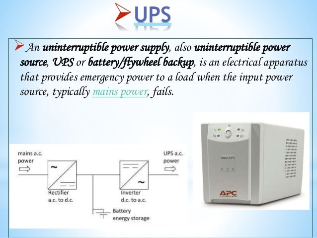 Uninterruptible power supply (ups)