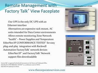 Uninterruptible power supply (ups) | PPTX