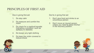 UNINTETIONAL INJURY PREVENTION, SAFETY AND FIRST AID.pptx