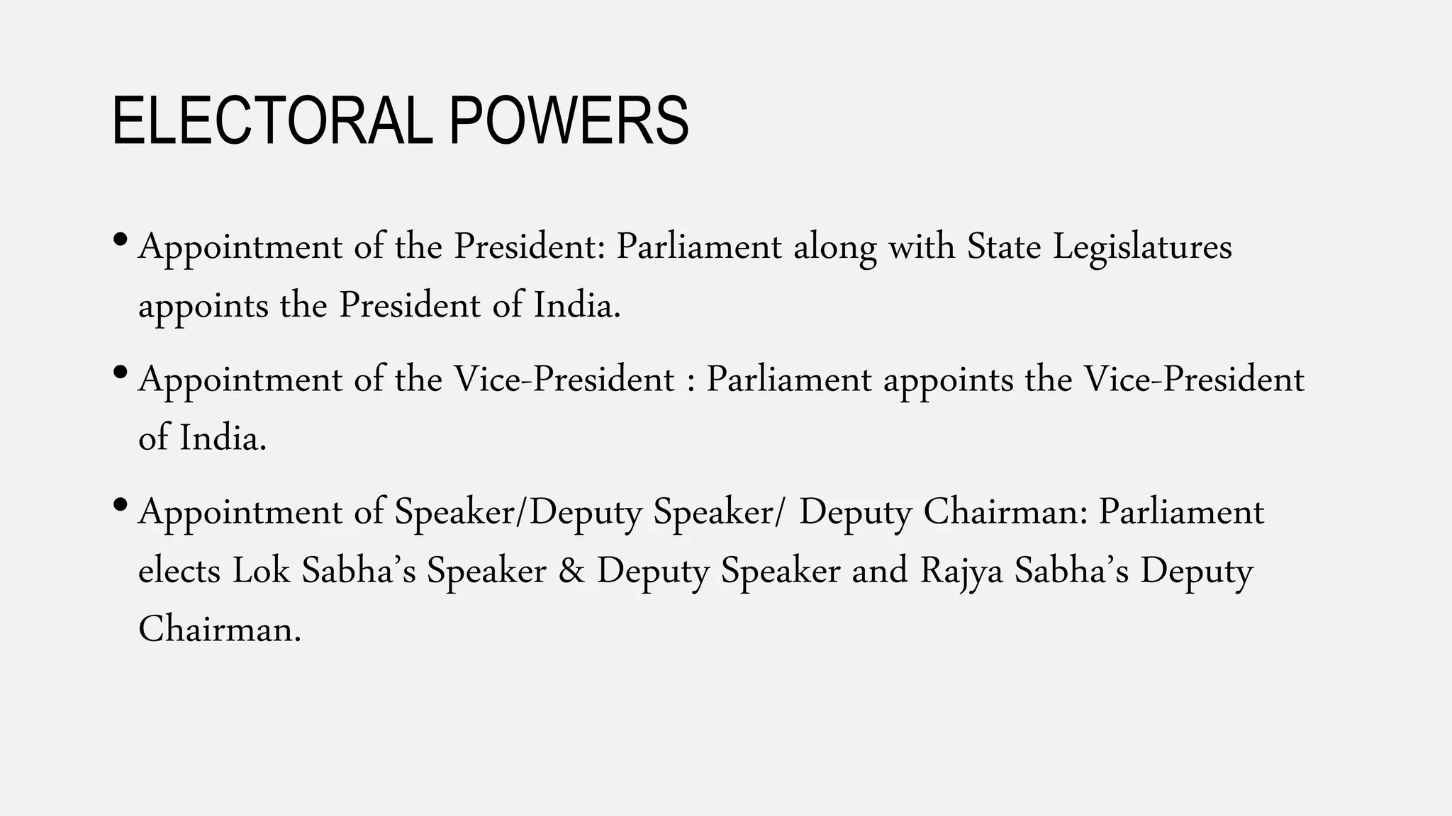 Union parliament PPT | PPTX