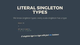 Union Types and Literal Singleton Types in Scala (and Typescript) | PDF