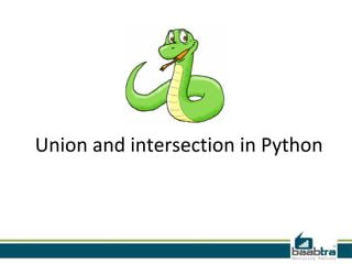 Union and intersection | PPT