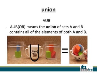 Union and intersection | PPT