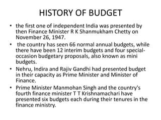 Union budget | PPTX | Business Accounting & Finance | Business