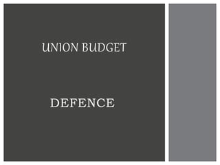 Union budget | PPTX