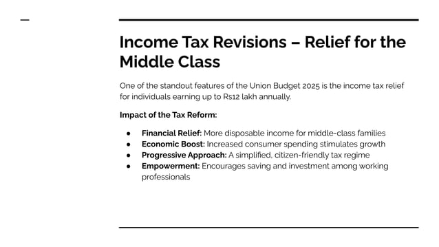 Union Budget 2025 – Driving Growth and Inclusivity | PDF