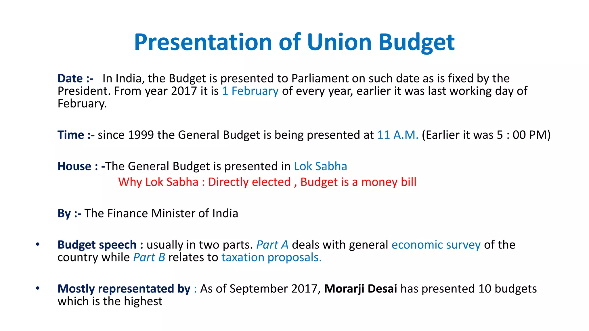 Union budget of india ppt by Rajneesh Chaturvedi | PPTX