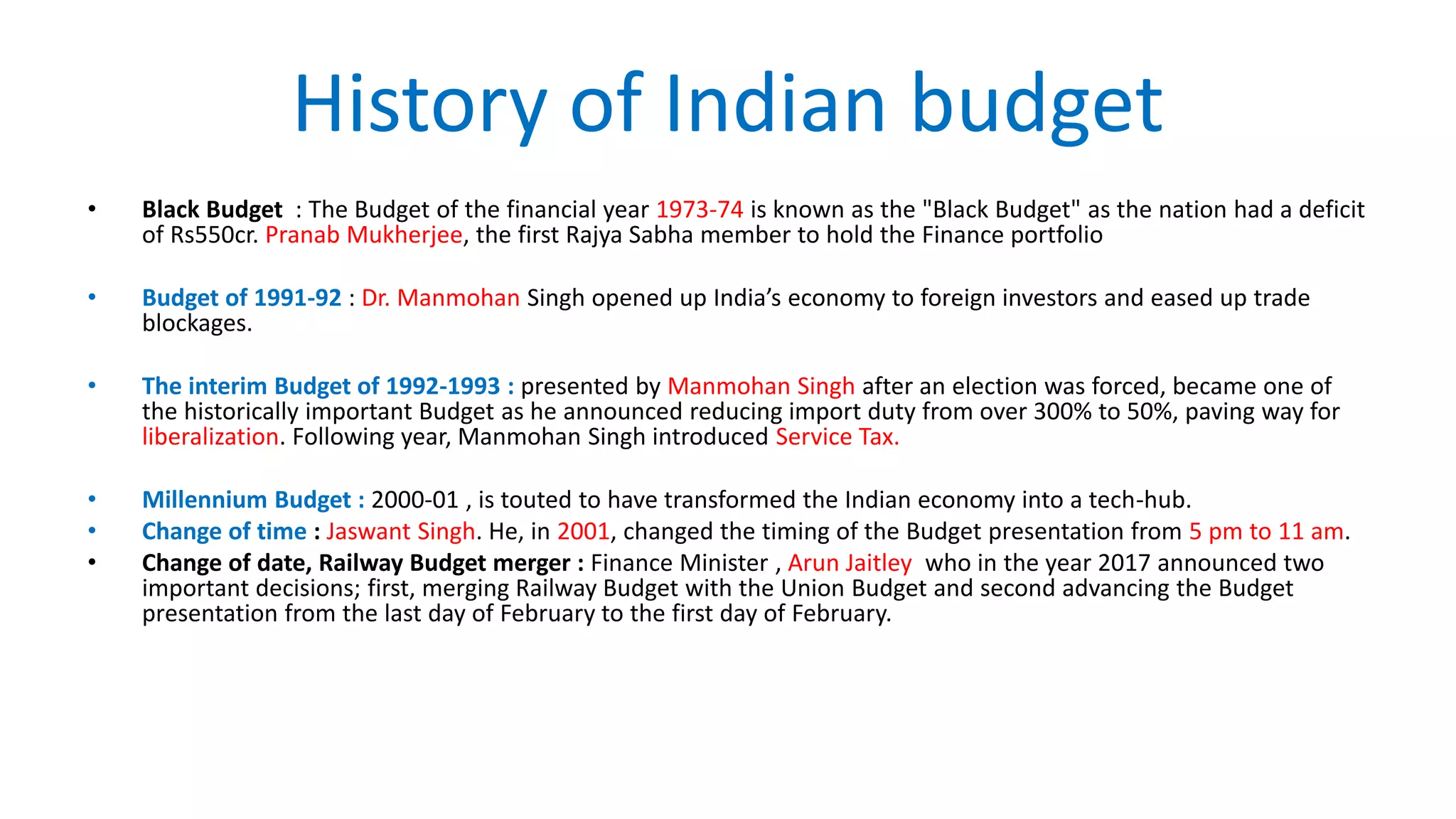 Union budget of india ppt by Rajneesh Chaturvedi | PPTX