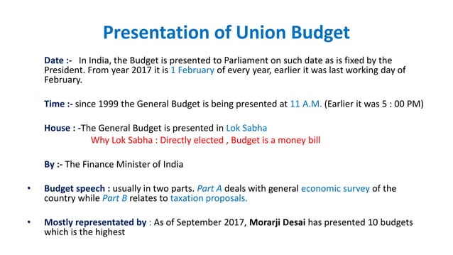 Union budget of india ppt by Rajneesh Chaturvedi | PPTX