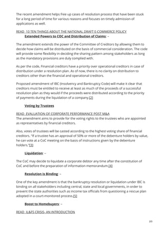 Union cabinets approval for ibc amendments 2019 | PDF | Bankruptcy ...